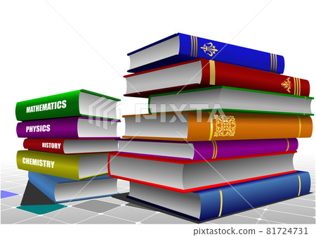 Back to school. Stack of books. - Stock Illustration [81724731] - PIXTA