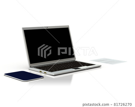 Simple laptops and tablets. The display screen... - Stock Illustration ...
