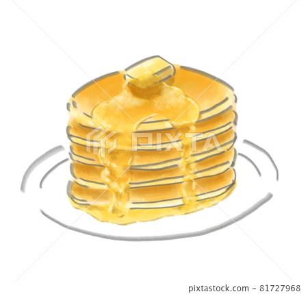 Hand drawn pancake - Stock Illustration [81727968] - PIXTA