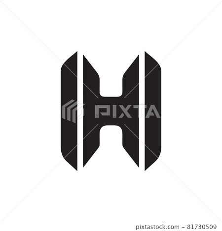 Simple H initial letter logo design template - Stock Illustration ...
