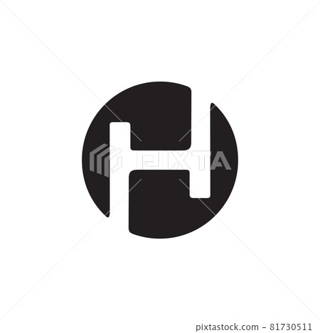 Simple H initial letter logo design template - Stock Illustration ...
