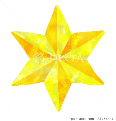 Handwritten star watercolor - Stock Illustration [81735225] - PIXTA
