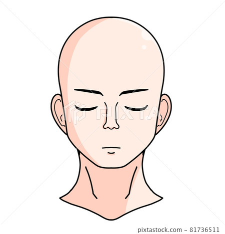 Bald male front facing illustration - Stock Illustration [81736511] - PIXTA