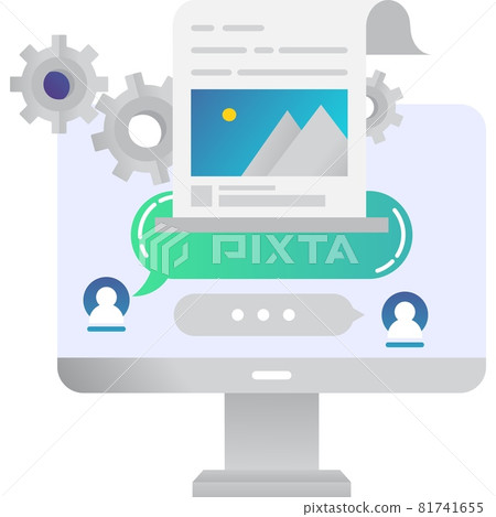 Edit icon, online work vector web document symbol - Stock Illustration ...
