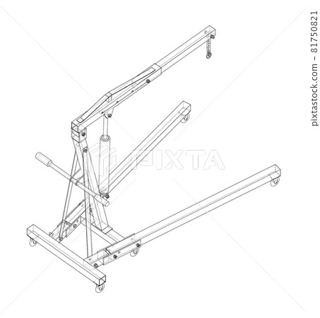 Engine hoist. Vector - Stock Illustration [81750821] - PIXTA