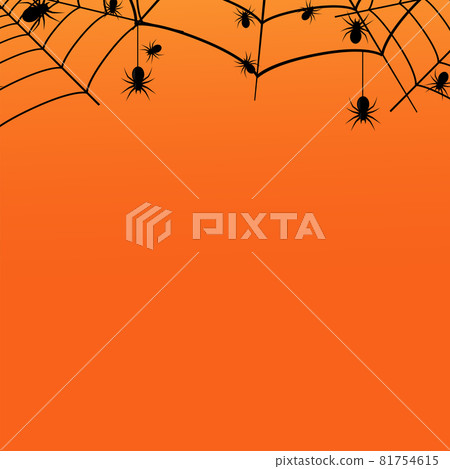 Halloween background with Spider and cobweb.... - Stock Illustration ...