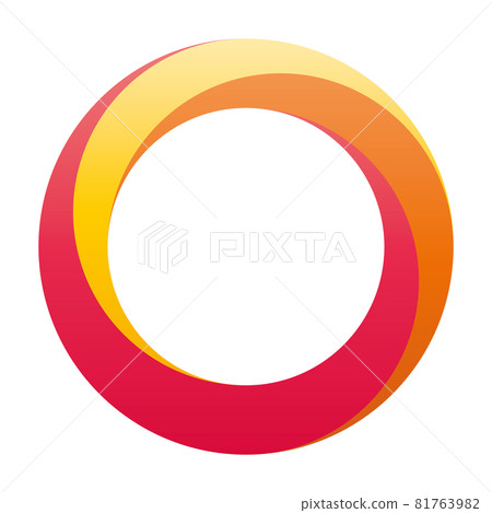 Orbit icon. Rounded vector ring designed with... - Stock Illustration ...