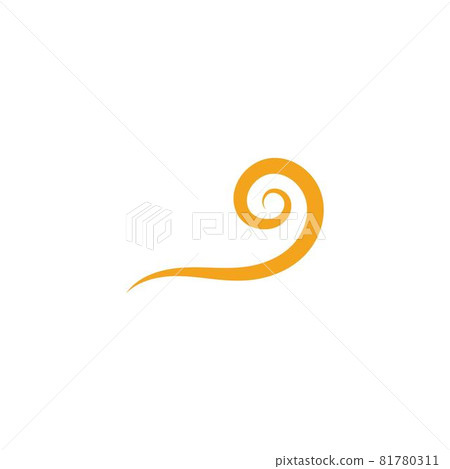 vortex wind icon vector design illustration - Stock Illustration ...