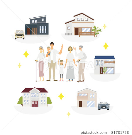 housing, residential, vector - Stock Illustration [81781758] - PIXTA