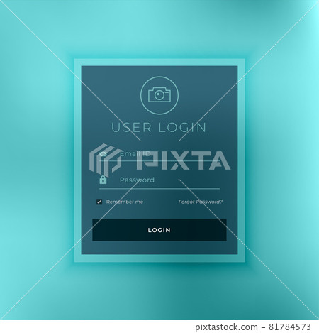modern login page template design - Stock Illustration [81784573] - PIXTA