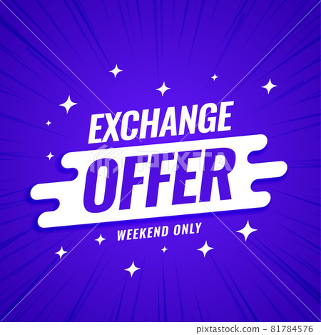 modern exchange offer banner template - Stock Illustration [81784576 ...