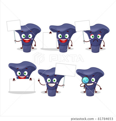 Actarius indigo cartoon character bring... - Stock Illustration ...