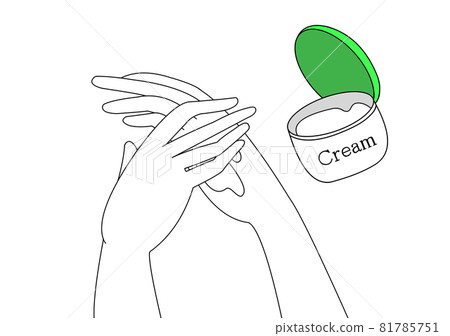 hand cream, hand, female - Stock Illustration [81785751] - PIXTA