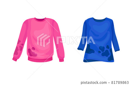 Spotted Sweater as Dirty Clothing with Stain... - Stock Illustration ...