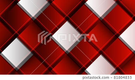 Abstract modern red and white square geometric... - Stock Illustration ...