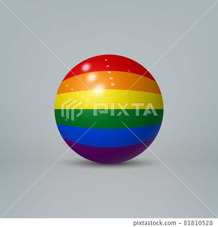 3d ball with flag of LGBT pride. Template for... - Stock Illustration ...