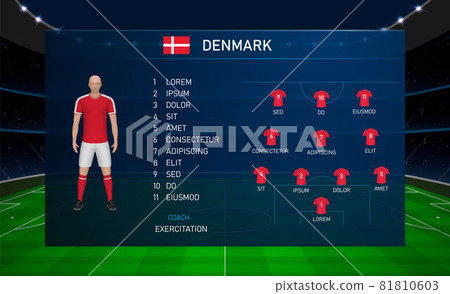 Football scoreboard broadcast graphic with... - Stock Illustration ...