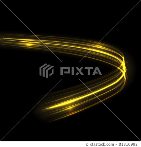 Glow light trail effect. Glowing flash trace...-插圖素材 [81810992] - PIXTA圖庫