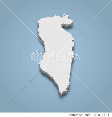 3d isometric map of Bahrain Island is an island... - Stock Illustration ...