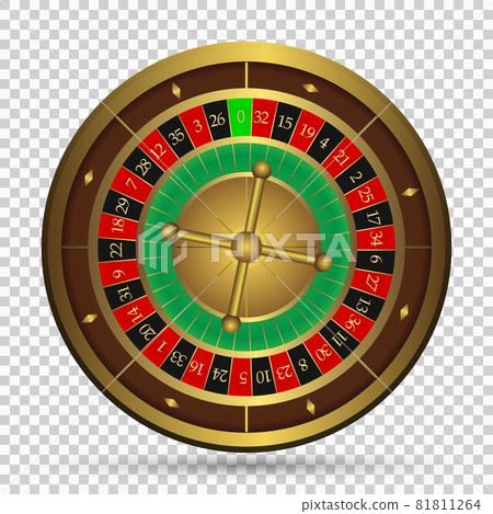 Realistic casino gambling roulette wheel... - Stock Illustration ...