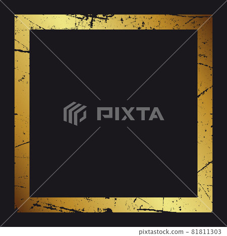 Gold frame. Beautiful simple golden design.... - Stock Illustration ...
