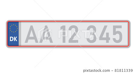 Car number plate . Vehicle registration license... - Stock Illustration ...