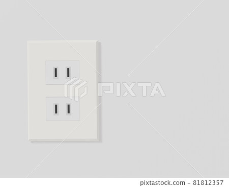 Simple wall outlet - Stock Illustration [81812357] - PIXTA