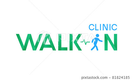 Walk-in clinic letter sign logo - Stock Illustration [81824185] - PIXTA