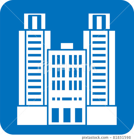 Tokyo Metropolitan Government Building Pictogram - Stock Illustration ...