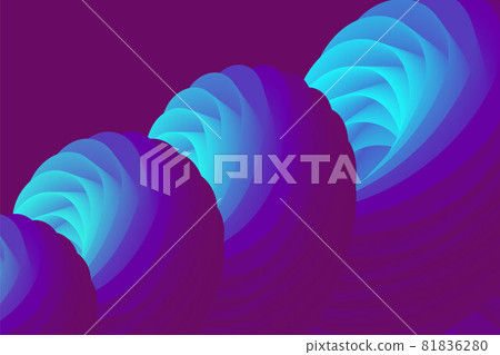 3D abstract Curve Shape Background in Vector.... - Stock Illustration [81836280] - PIXTA