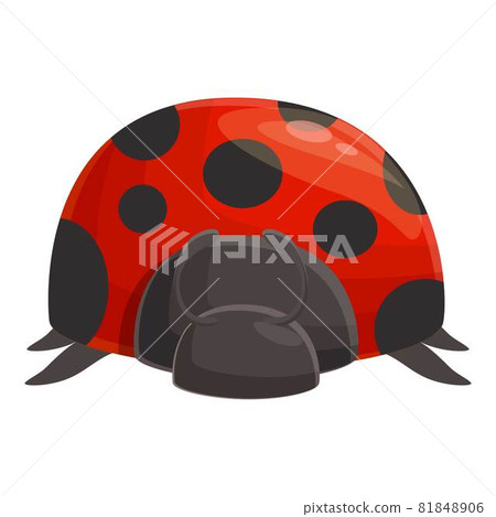 Ladybird beetle icon cartoon vector. Garden... - Stock Illustration ...