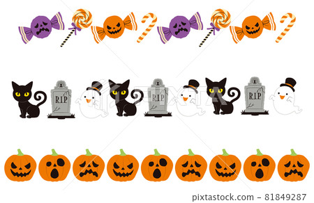 Halloween line set - Stock Illustration [81849287] - PIXTA