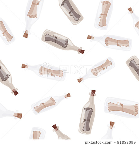 Random seamless pattern with beige letters and... - Stock Illustration ...