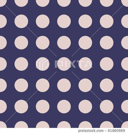 Polka Dot Pattern. Mauve Chalk Pink Dot on Blue... - Stock Illustration ...