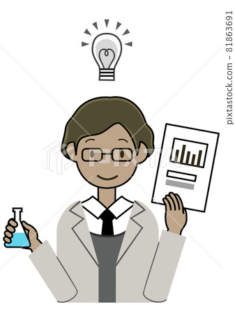 Researcher's illustrations that express... - Stock Illustration ...