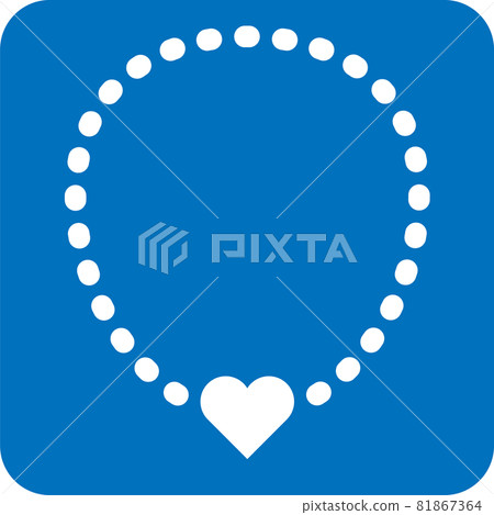 Necklace pictogram - Stock Illustration [81867364] - PIXTA