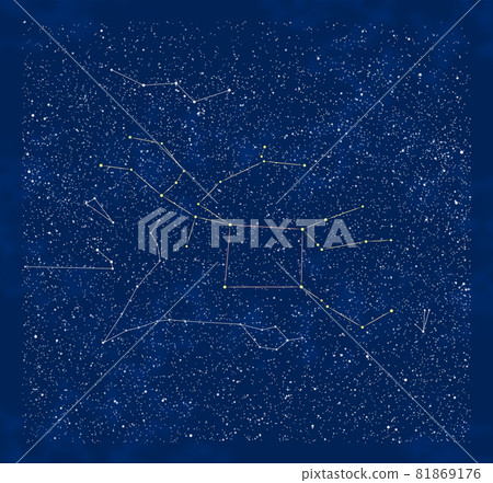 Autumn constellations: Autumn large... - Stock Illustration [81869176 ...
