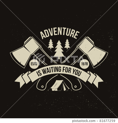 Adventure is waiting for you. Vector... - Stock Illustration [81877259 ...