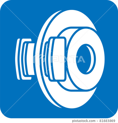Disc brake pictogram - Stock Illustration [81883869] - PIXTA