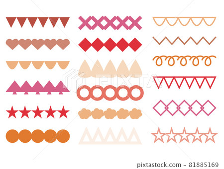 Cute line set - Stock Illustration [81885169] - PIXTA