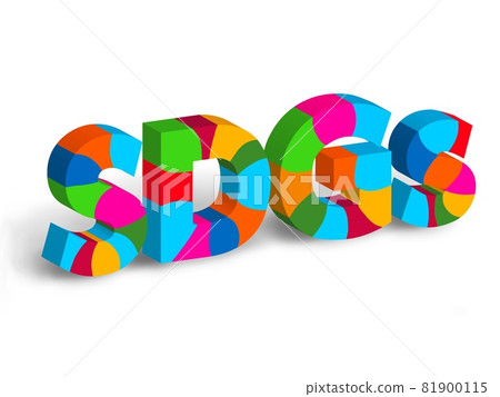 Colorful 3D SDGs logo - Stock Illustration [81900115] - PIXTA