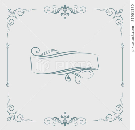 Decorative calligraphic ornament banner vector - Stock Illustration ...