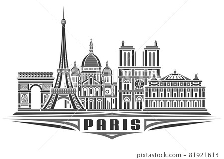 Vector illustration of Paris - Stock Illustration [81921613] - PIXTA