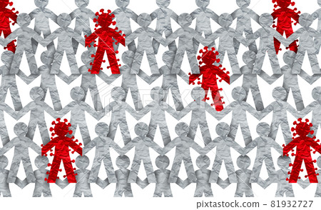 Infected People - Stock Illustration [81932727] - PIXTA