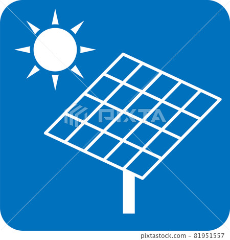 Photovoltaic pictogram - Stock Illustration [81951557] - PIXTA