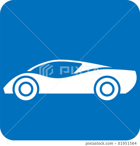 Supercar pictogram - Stock Illustration [81951564] - PIXTA