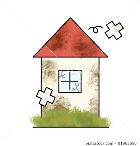 Dirty vacant house - Stock Illustration [81965696] - PIXTA
