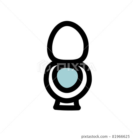 Western-style toilet - Stock Illustration [81966625] - PIXTA