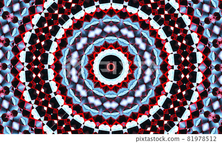 Abstract creative seamless kaleidoscope pattern... - Stock Illustration ...
