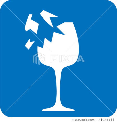 Pictogram of crack caution - Stock Illustration [81985511] - PIXTA